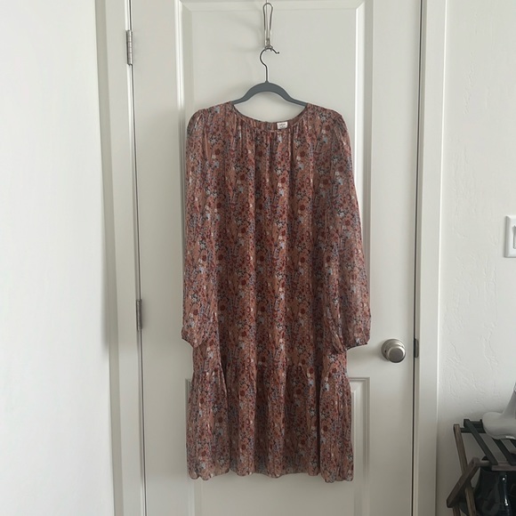 Wilfred | Dresses | Nwt Aritzia Wilfred Miriam Dress Floral Terracotta ...